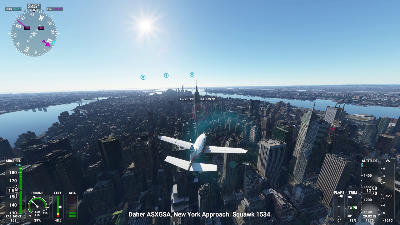 Microsoft Flight Simulator - New York city - YouTube