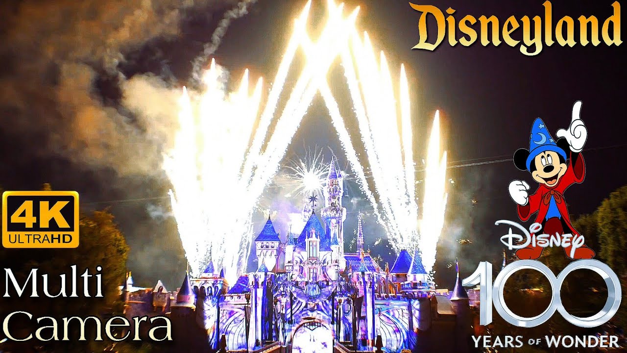 Disneyland WONDROUS JOURNEYS FIREWORKS Opening Night, 100th Anniversary ...
