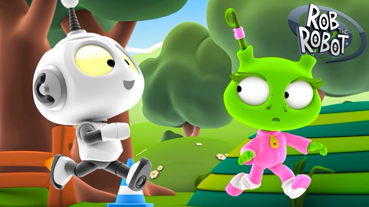 Fun Run on Jogging Planet! | Rob the Robot | Rob the Robot & Friends - Funny Kids TV - YouTube