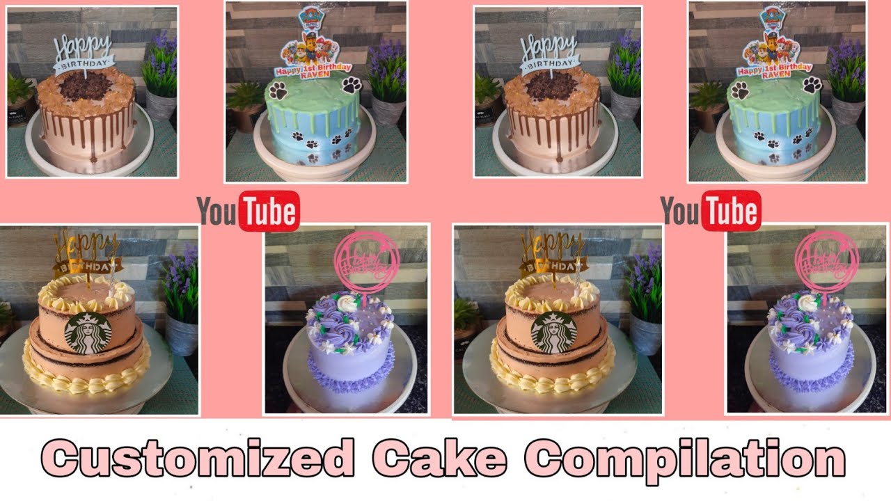 Customized Cake Compilation | Easy Decorations - YouTube