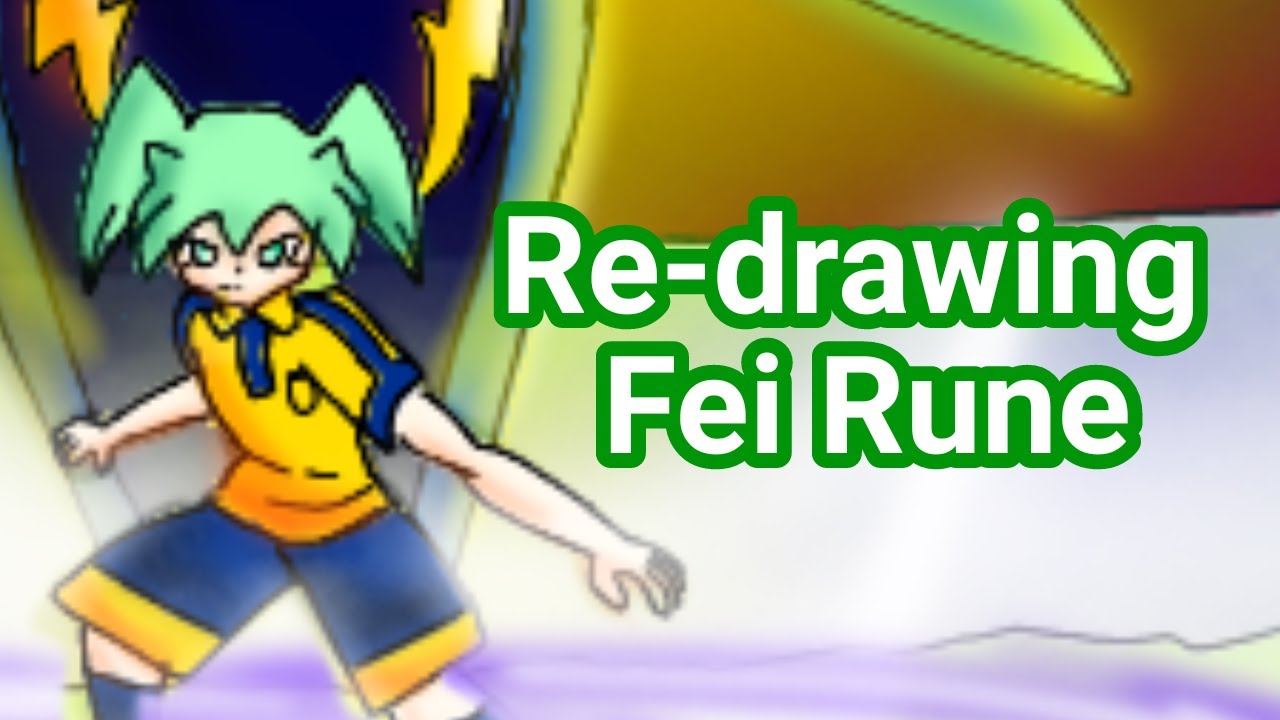 Re-Drawing Fei Rune with his Avatar || Inazuma Eleven Chrono stone ...