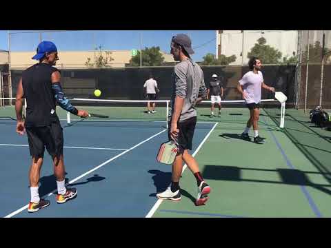 Game 1 ending Mircea Morariu (FL)/ Matt vs Roberto/Donny. - YouTube