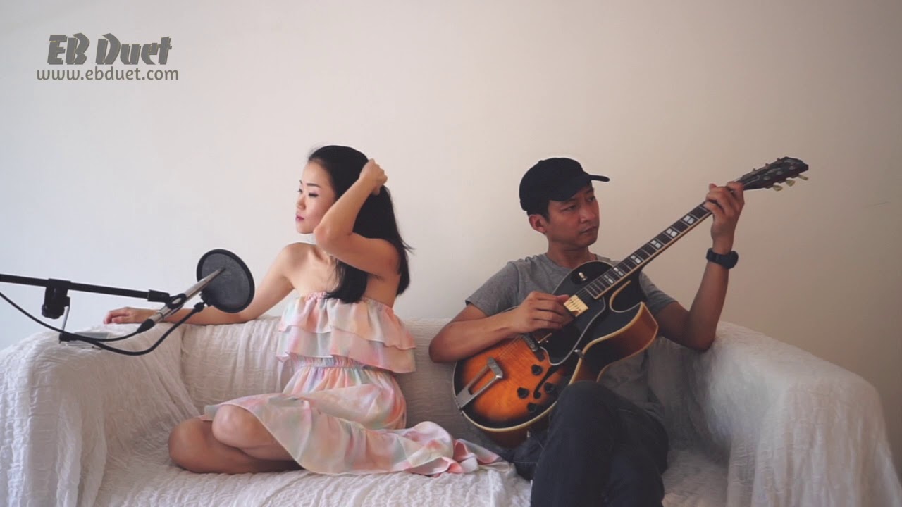 🌙Moon River - (live cover) by EB duet - YouTube