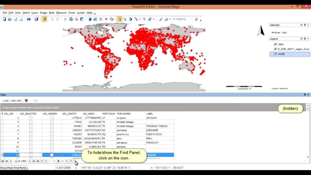 Tutorials for TatukGIS Editor - Tutorial no. 7 - Attribute operations ...