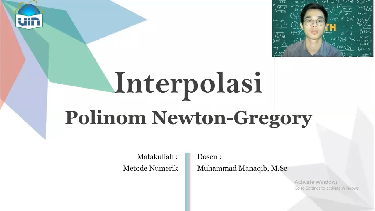Metode Numerik : Interpolasi Polinom Newton-Gregory #Metnum#Interpolasi ...