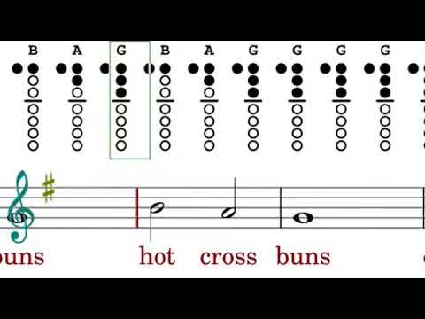 Hot Cross Buns (recorder) - YouTube