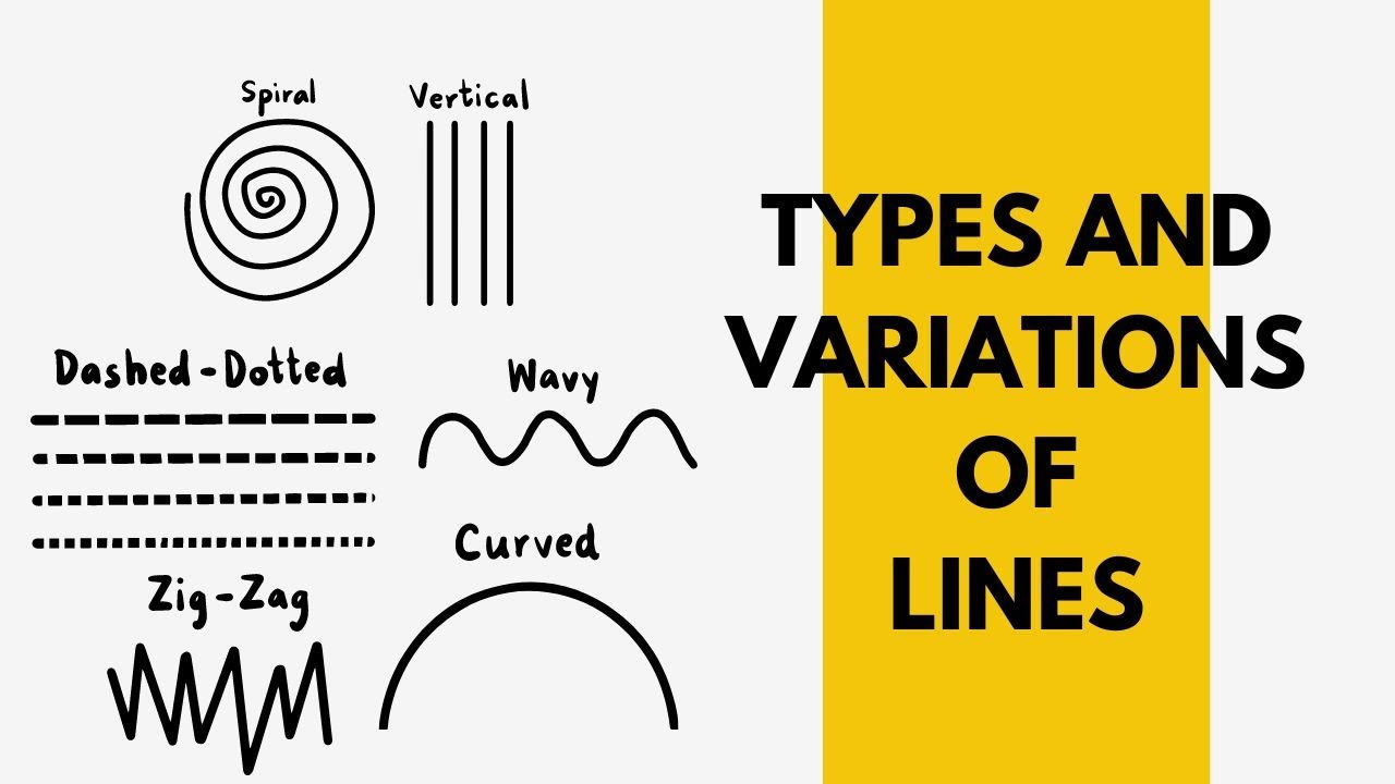 TYPES AND VARIATIONS OF LINES | DESIGN BASICS - YouTube