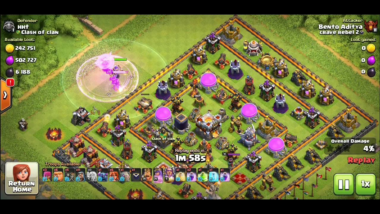 3 Star Attack TH11 Using Power Potion (COC) - YouTube