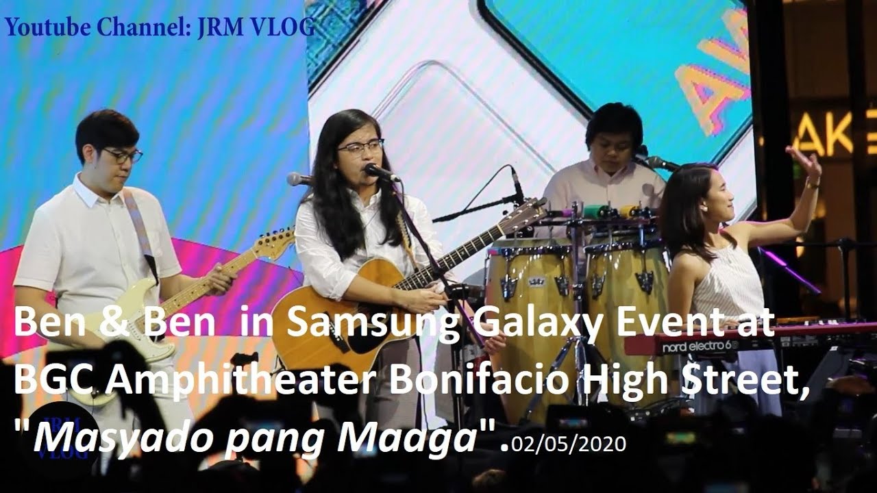 Ben & Ben in Samsung Galaxy Event at BGC Amphitheater, "Masyado pang ...