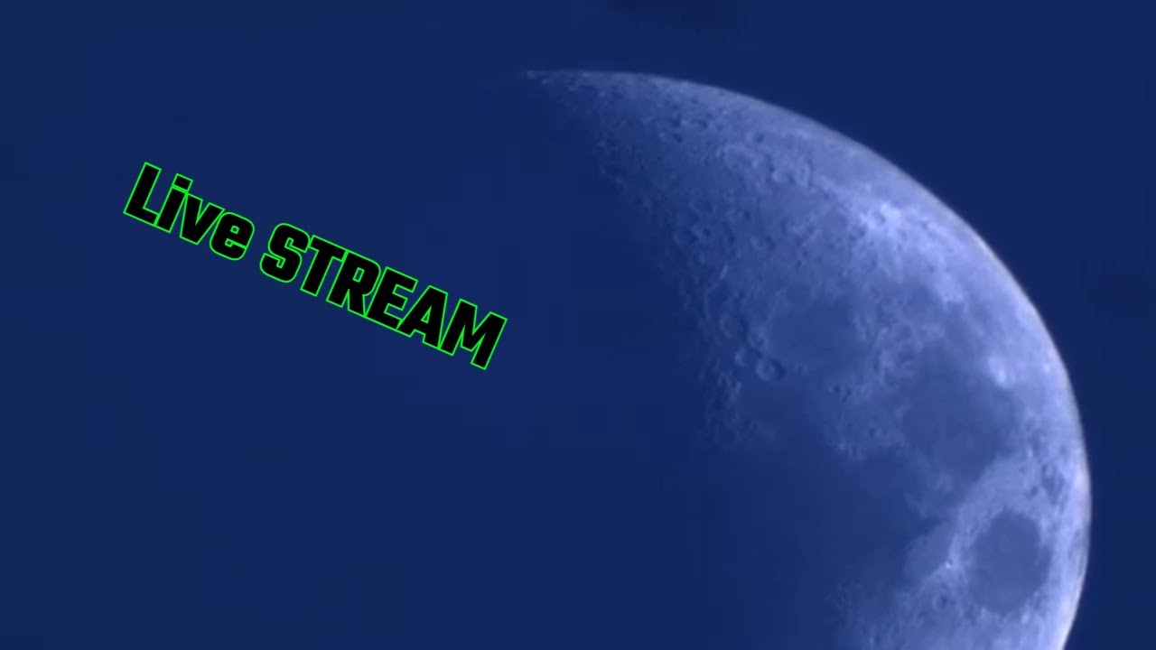 Day time telescope MOON on 60mm 700mm POLAREX UNITRON (( Live Stream ...