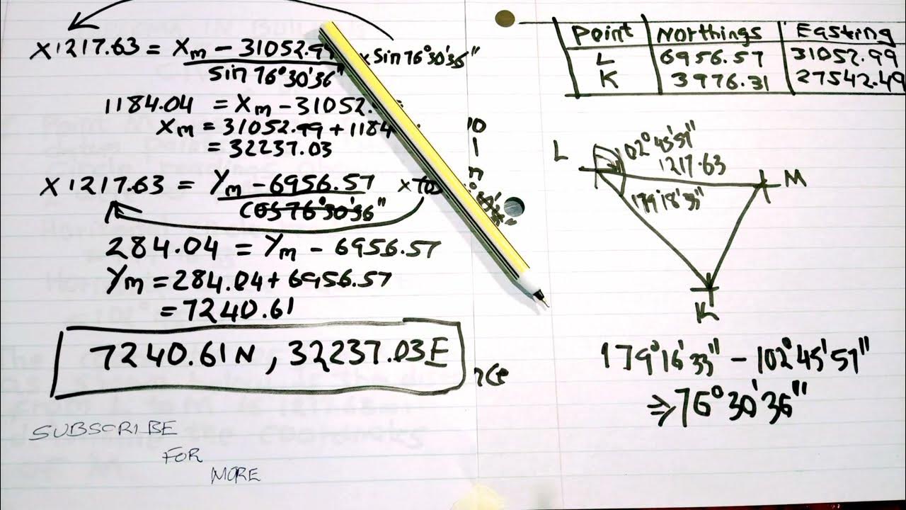 Diploma in Building and Civil Engineering, Traversing calculation ...