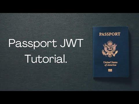 passport jwt tutorial - YouTube