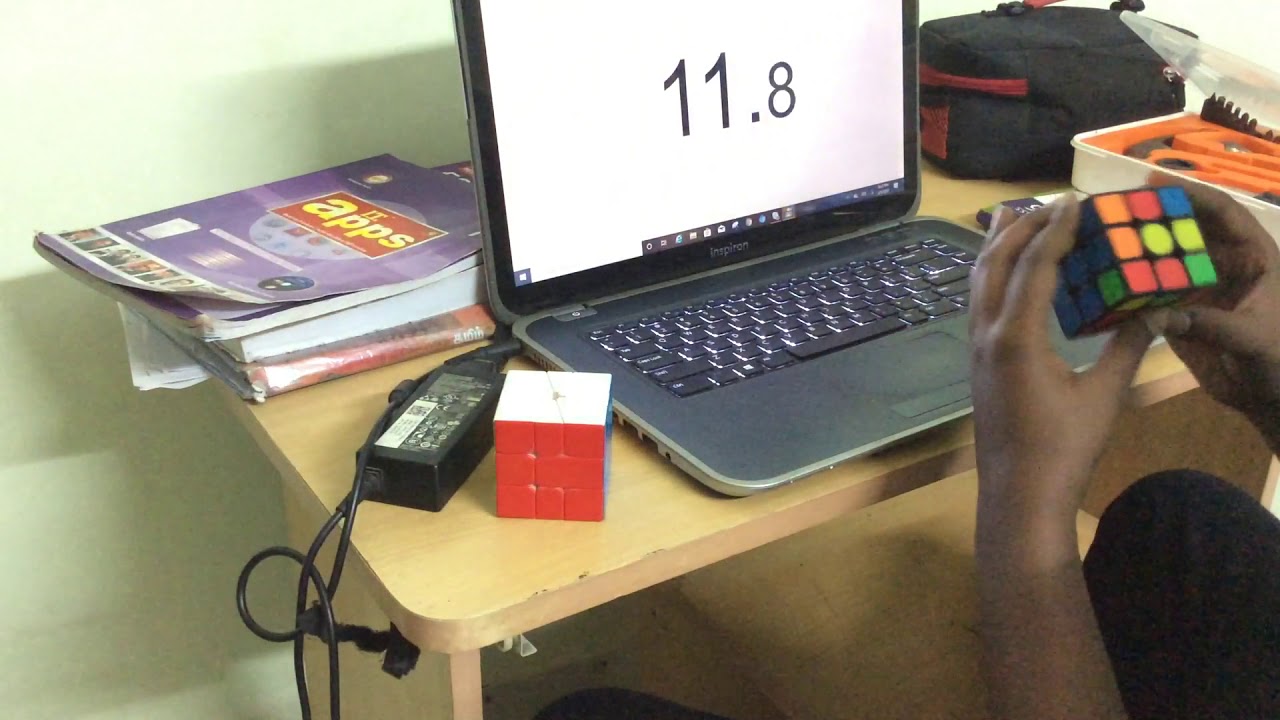 3 by 3 practice solves 23.47 ao12 - YouTube
