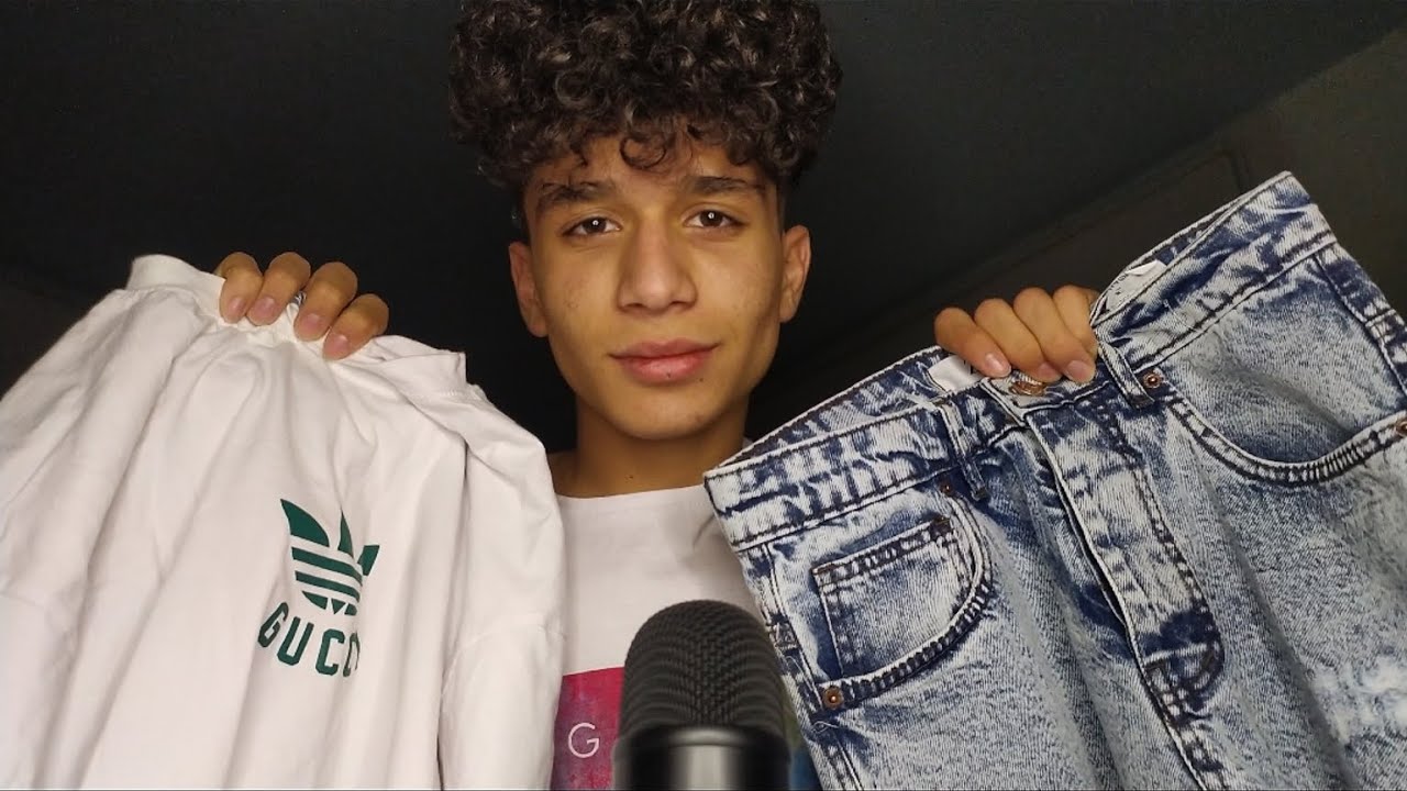 ASMR | Scratching and Tapping My Clothes and Pants - YouTube