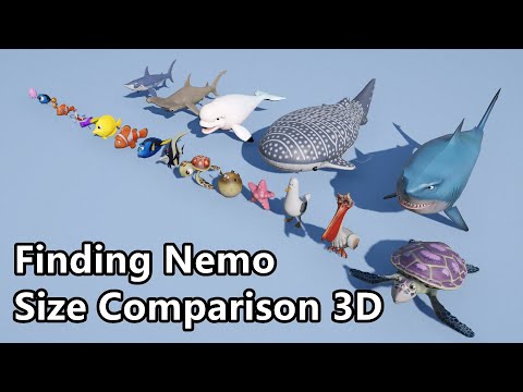 Finding Nemo Size Comparison 3D