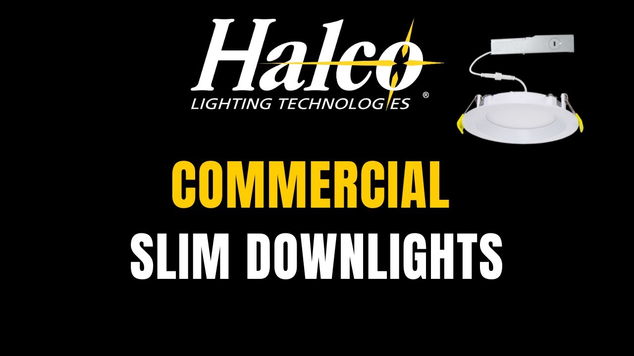 Halco Commercial Slim Downlights - YouTube