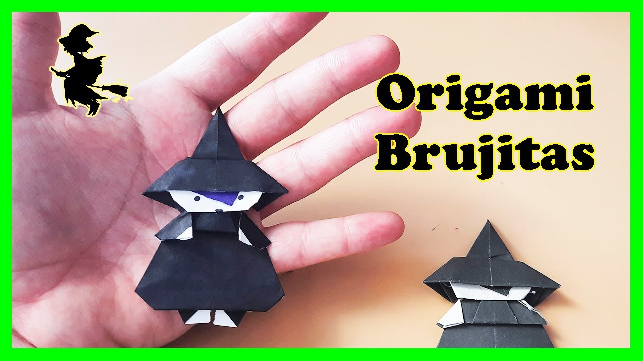 ⩥ Cómo hacer una Brujita de papel | Papiroflexia FÁCIL - YouTube