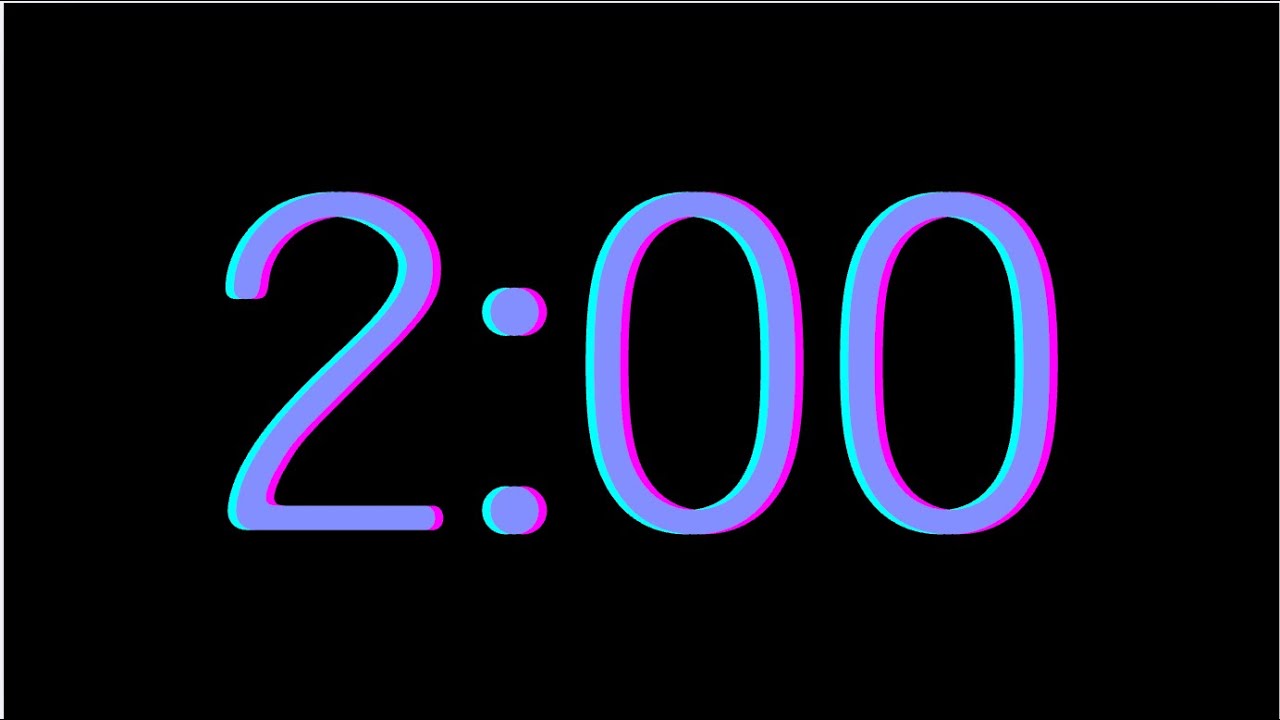 2 Minute Neon Timer - YouTube