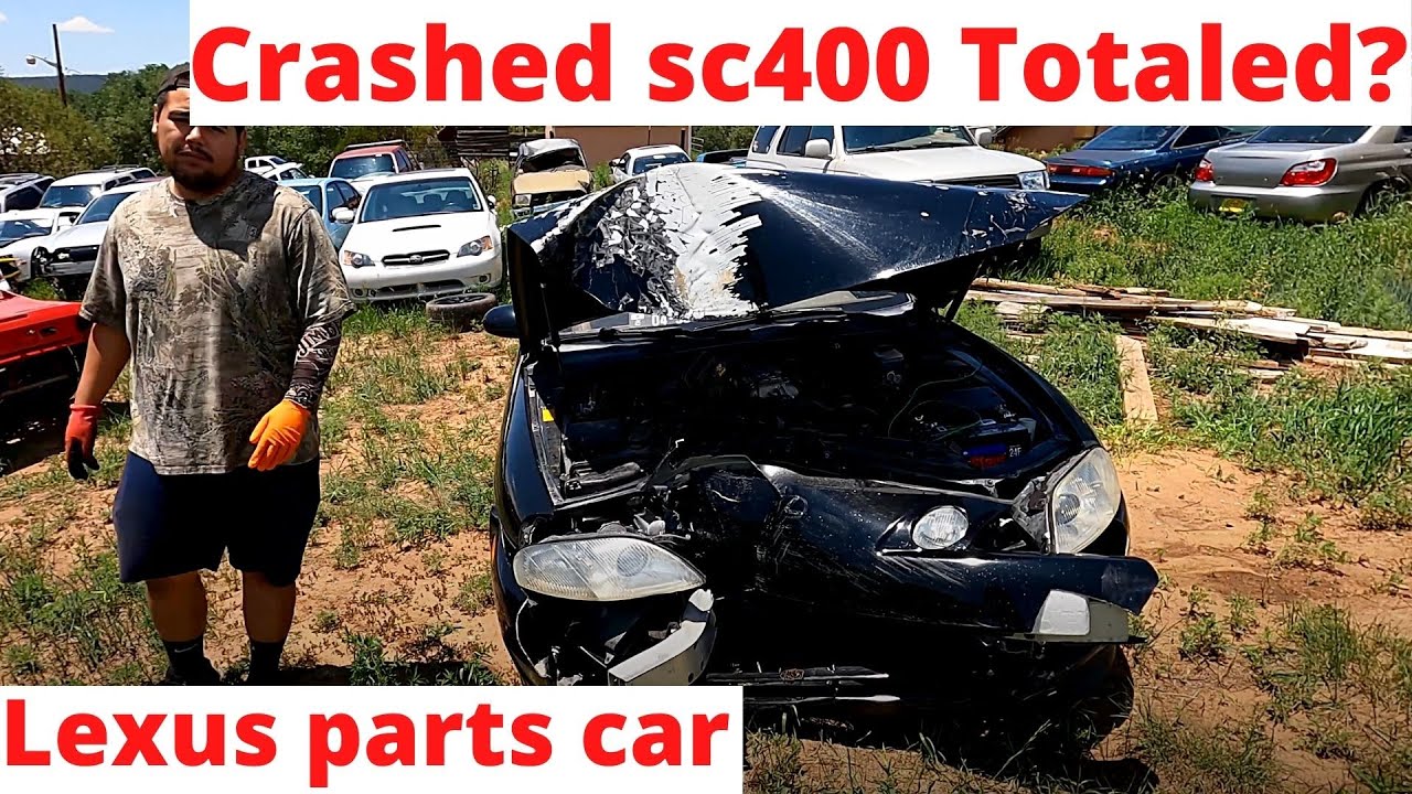 Rebuilding A Crashed Lexus sc400 part 2: Damage Teardown - YouTube