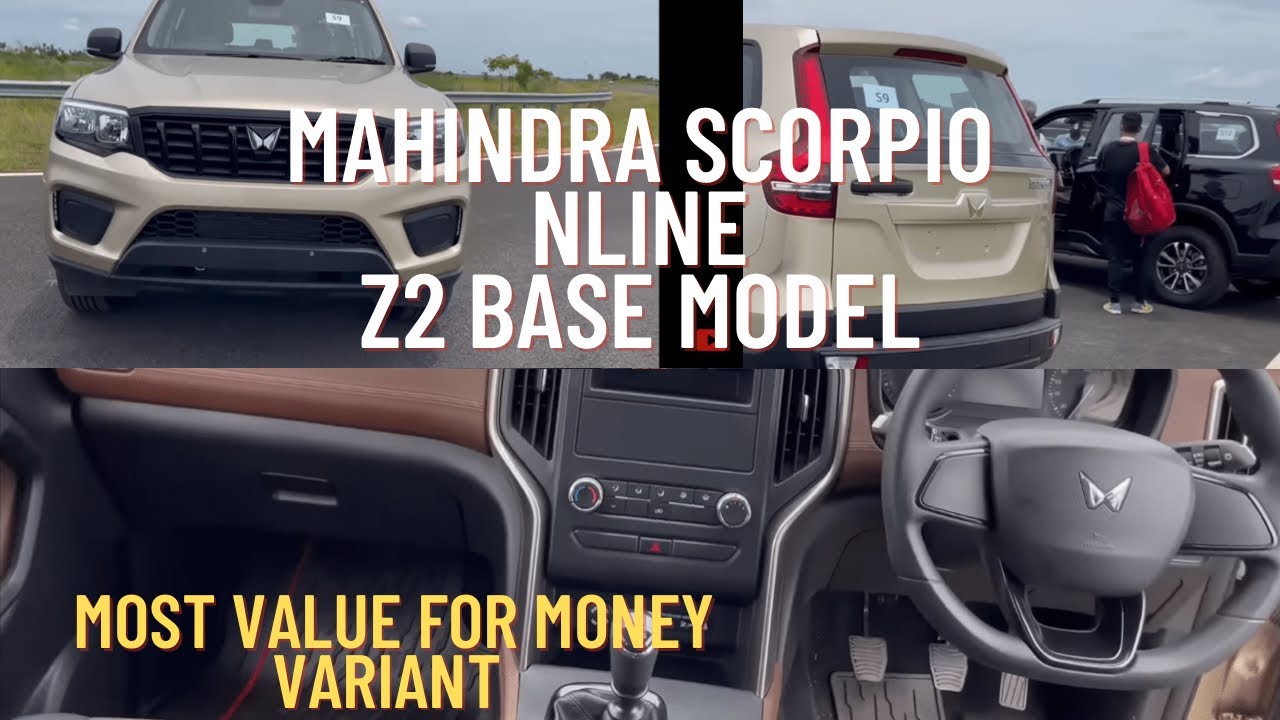 Mahindra Scorpio N Line Z2 base model looks ,Features & interior - YouTube