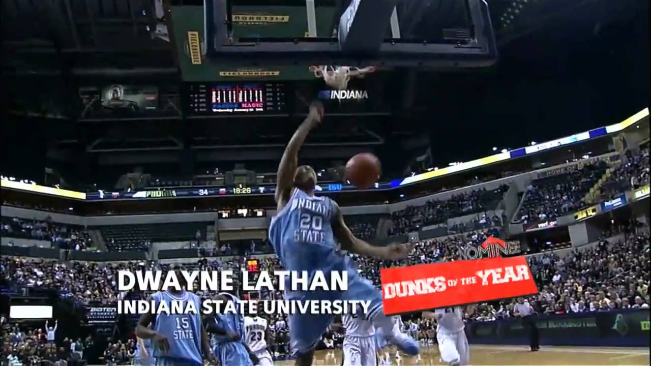 Dwayne Lathan - Indiana State University (Dunk of the Year Nominee) - YouTube