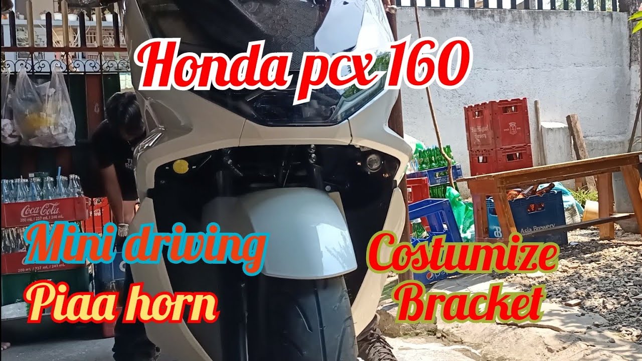 HONDA PCX 160 INSTALLATION MINI DRIVING,PIAA HORN W/ COMBO LIGHT AND ...