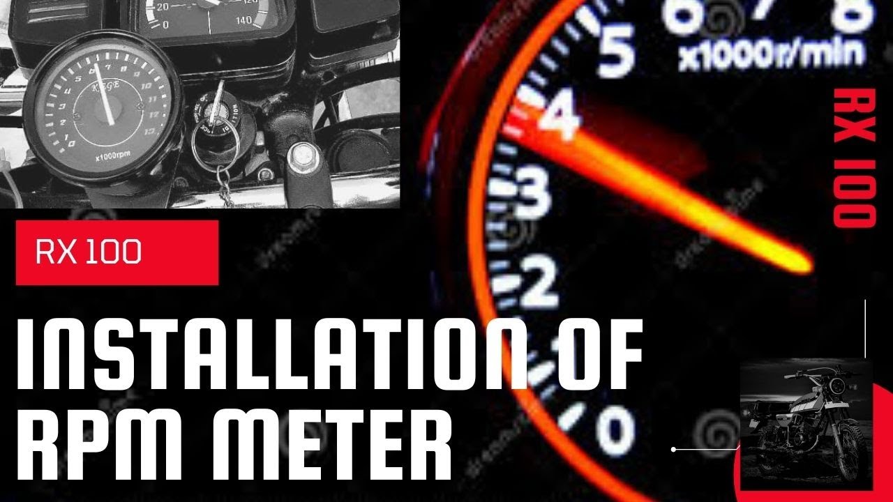Rpm meter installation for Rx100 / Rx 100 rpm installation / Rpm meter ...