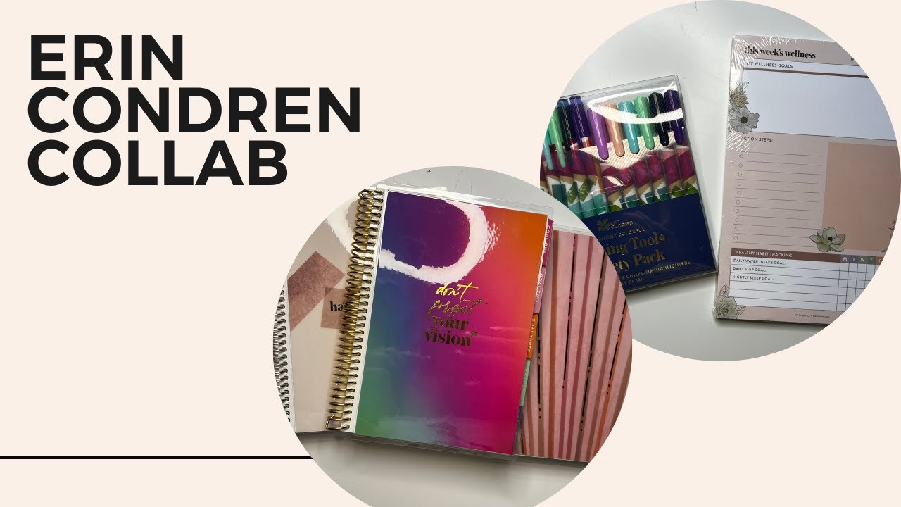 Erin Condren Collab - 2023 Journals - YouTube