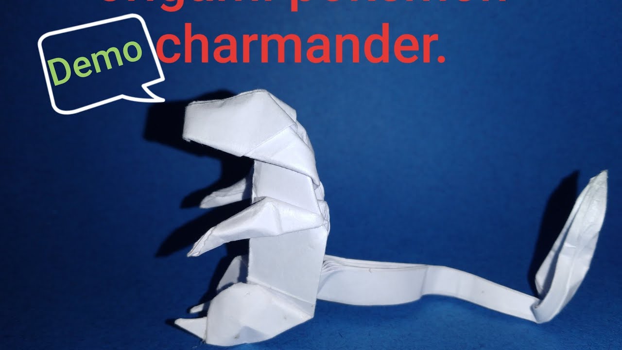 Origami charmander demo(Rishi Kumar Singha) - YouTube