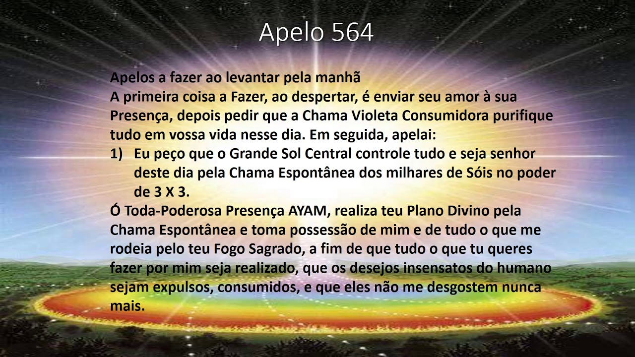 Apelo 564 - Livro de Apelos I - Vahali - YouTube