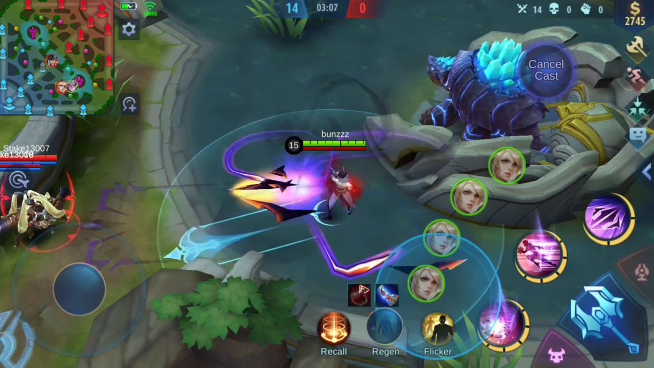 TOP 5 BEST MOBILE LEGENDS FLIKER TRICKS/ MLBB / BY bunzzz gaming - YouTube