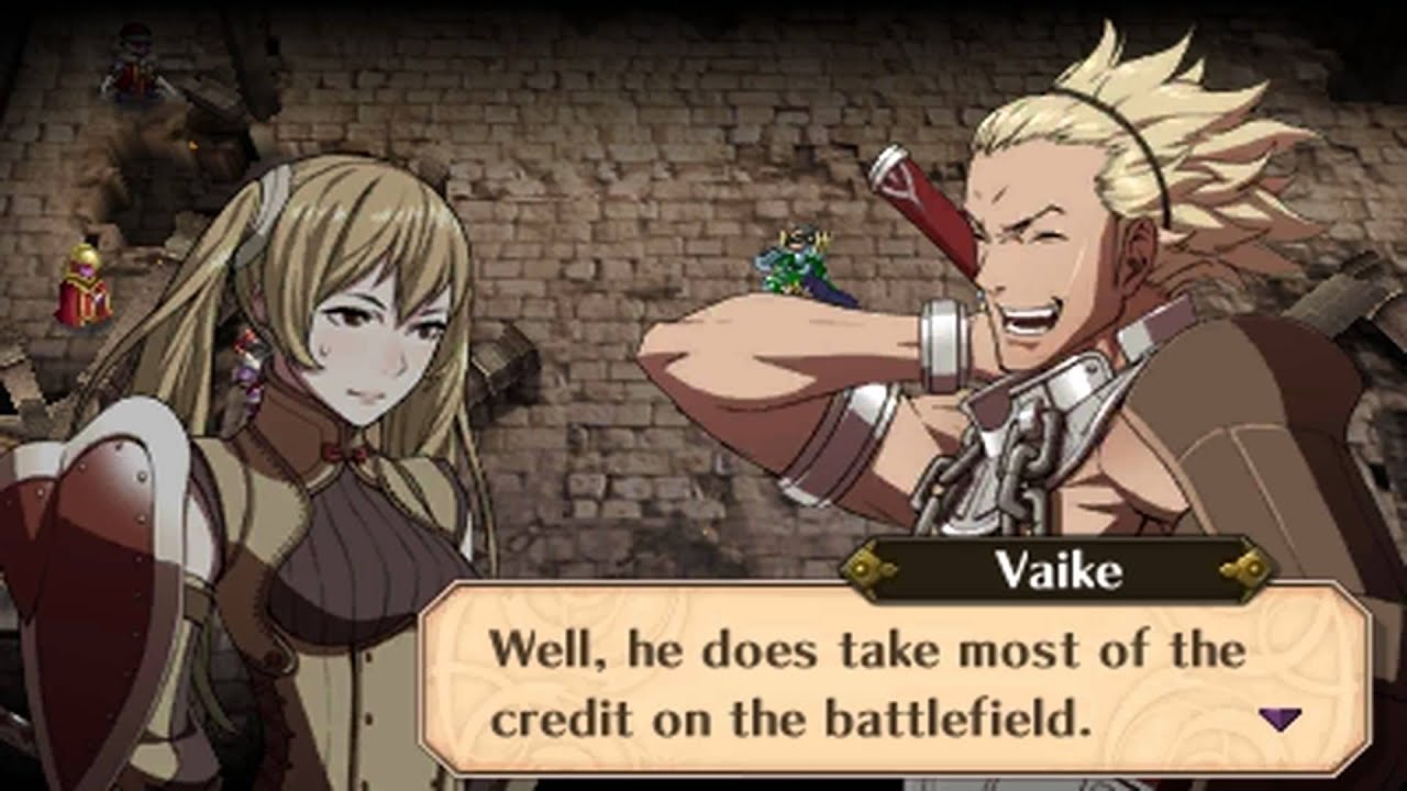 Fire Emblem Awakening - Vaike & Severa The Future Past 3 Conversation ...