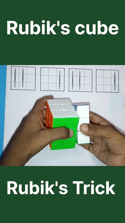 Rubik's cube solve trick [4 moves]...#rubikscube #cube #shorts #viral ...