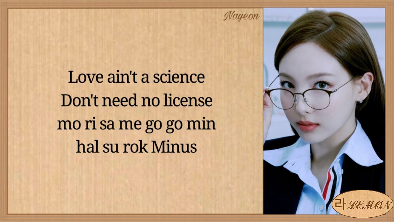 TWICE Scientist Easy Lyrics - YouTube