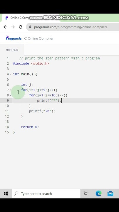 c program to print the Star pattern|#c | #coding | #cprogram | #code | #coding101 - YouTube