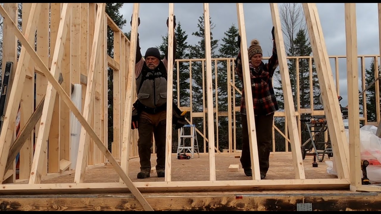 We're Climbing the Walls. / Building Our Off Grid Home in Canada. - YouTube