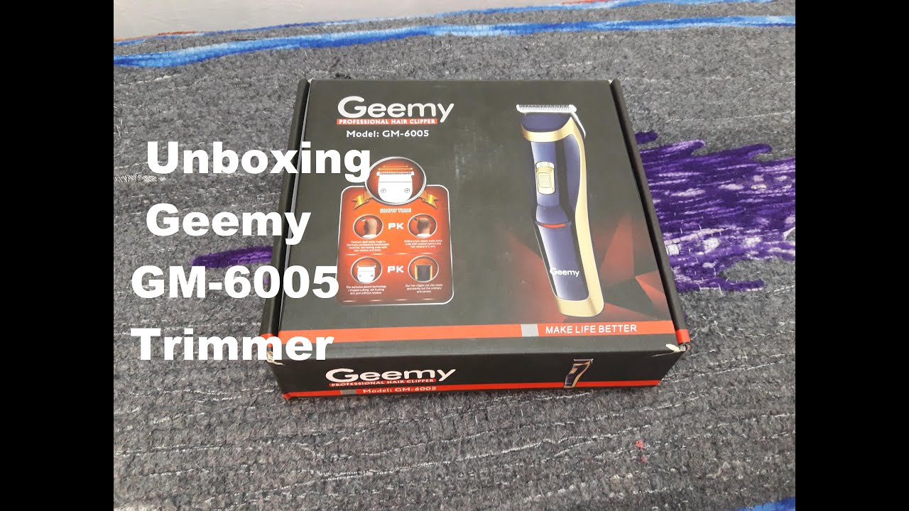 Unboxing and review geemy GM-6005 trimmer/geemy professional hair ...