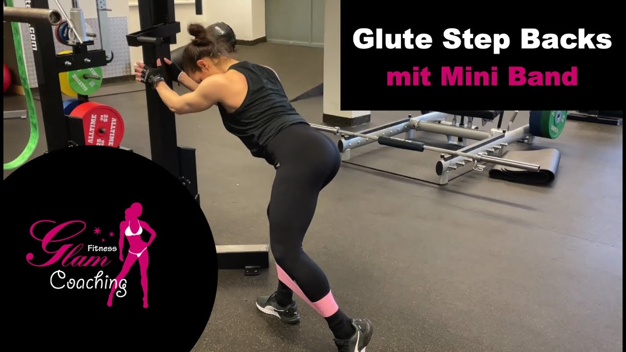 Glute Step Back mit MiniBand - YouTube