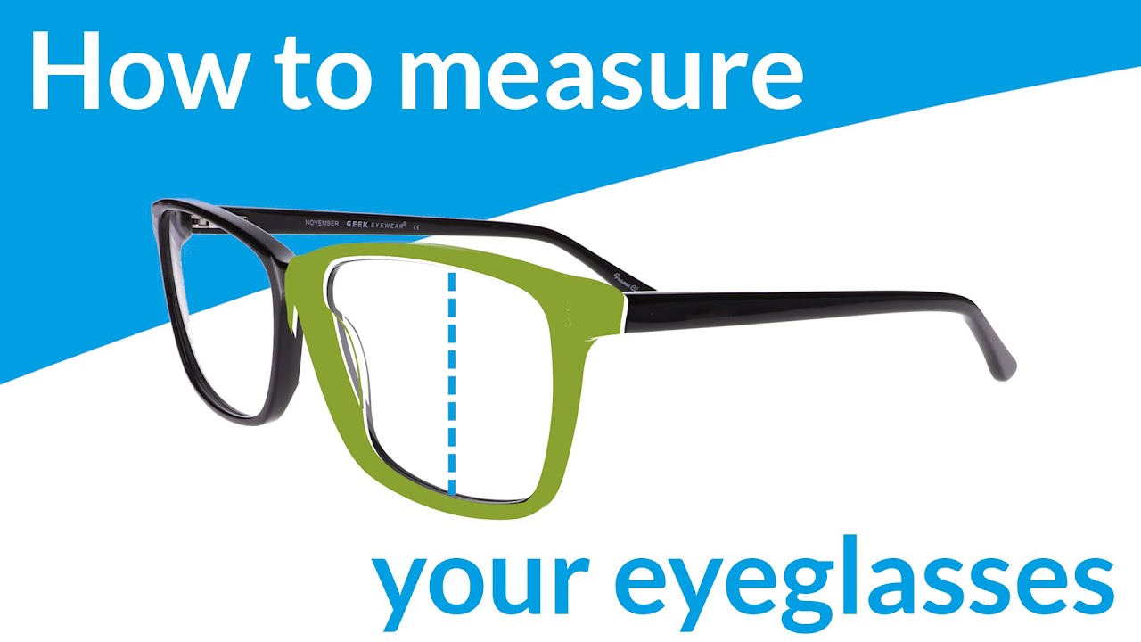 How to Measure your Eyeglass Frame Size - YouTube