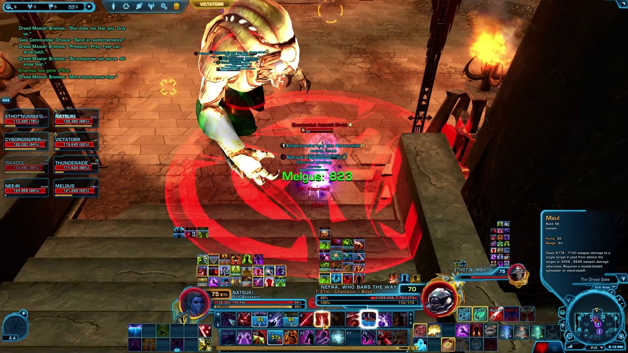 SWTOR 8M NiM Dread Fortress - Nefra - YouTube