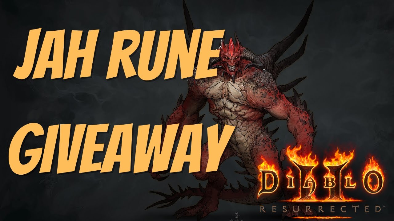 Jah Rune Giveaway + More in Diablo 2 Resurrected / D2R - YouTube