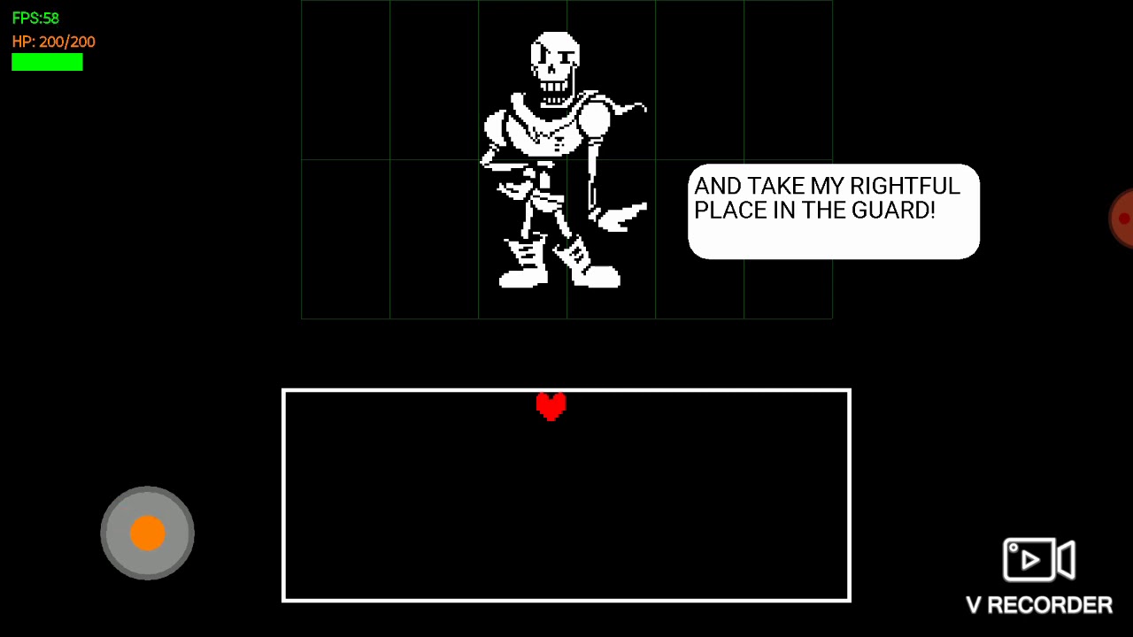 fighting normal papyrus in battletale - YouTube