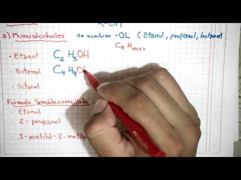 Alcoholes forma Directa y Semidesarrollada (Monoalcoholes) - YouTube