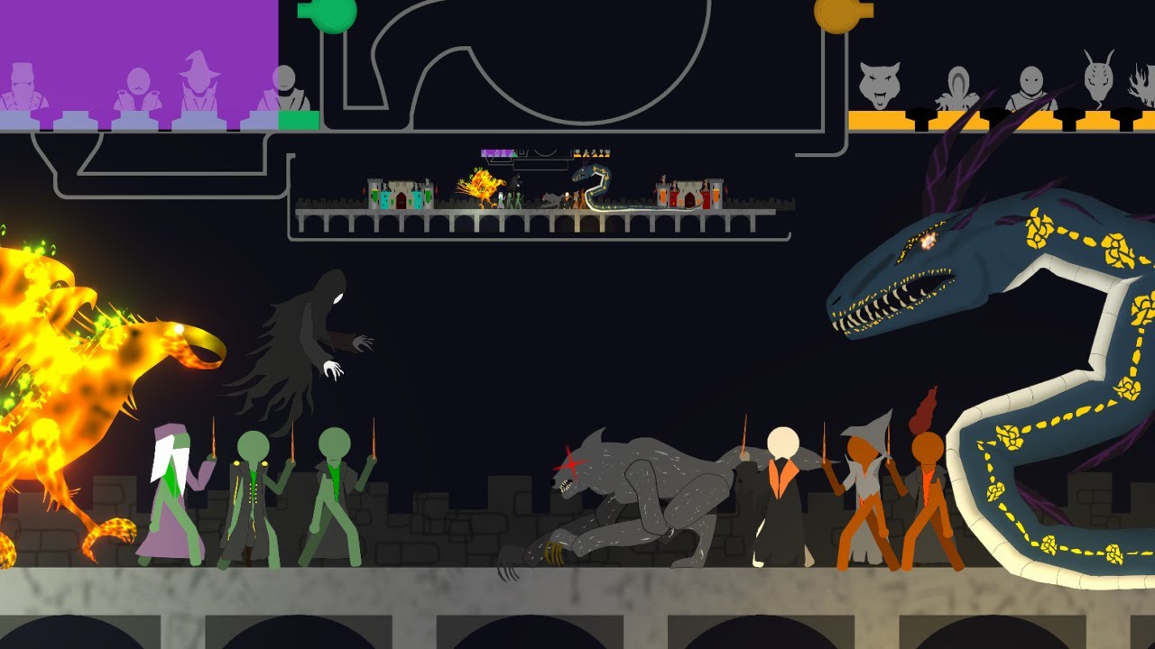 I made an epic battle of wizards! Marble Ragdoll battle in Unity - YouTube