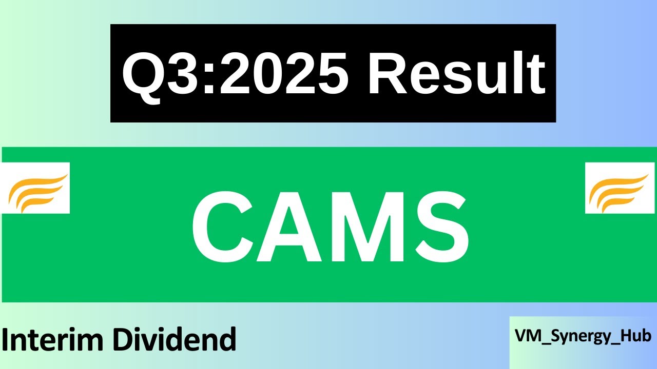 Computer Age Management Services Ltd (CAMS), Q3:25 Results Out! Interim ...