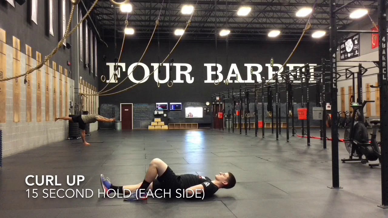 Curl Up (Core Control Exercise) - YouTube