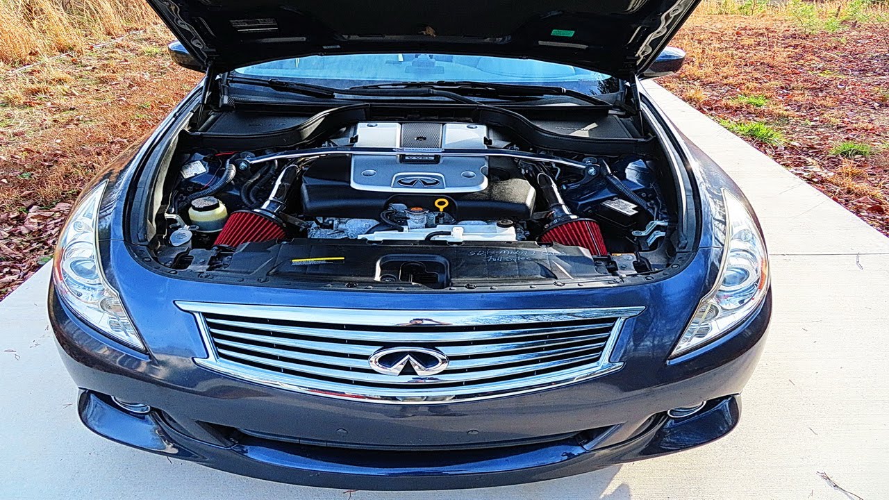 G37 Megan Strut Tower Brace/Bar Install Easy Handling Upgrade - YouTube