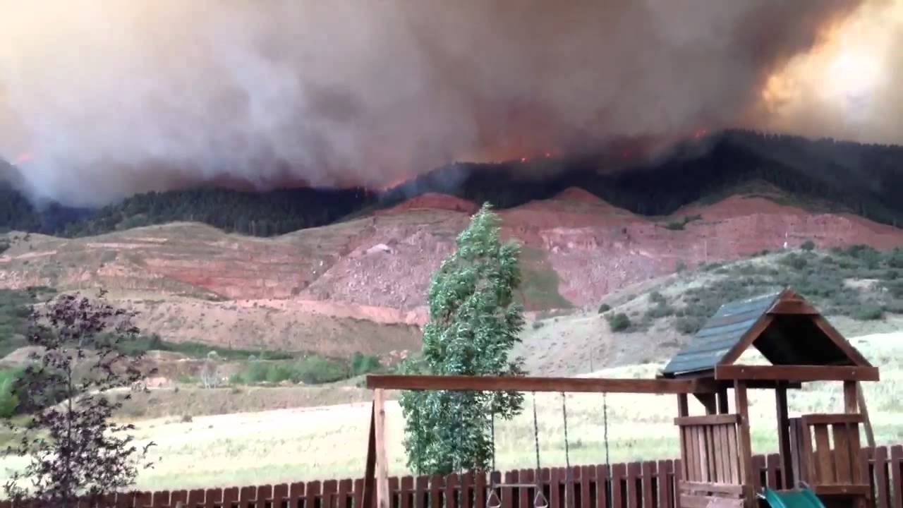 Waldo Canyon Fire - Oak Valley Ranch View - YouTube