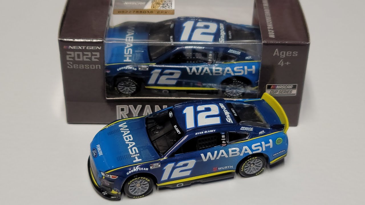 Ryan Blaney 2022 Wabash 1/64 NASCAR Diecast Review - YouTube