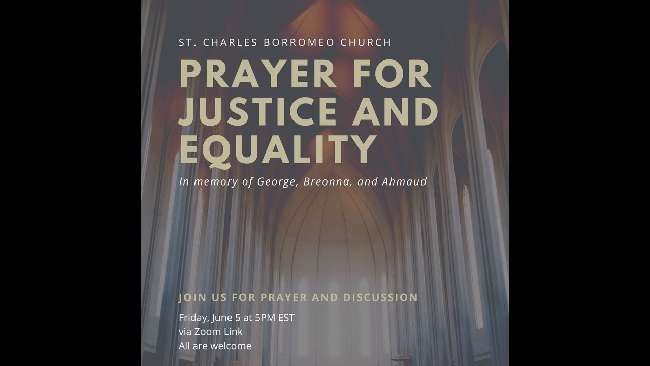 Evening Prayer and Discussion for Justice and Equality - YouTube